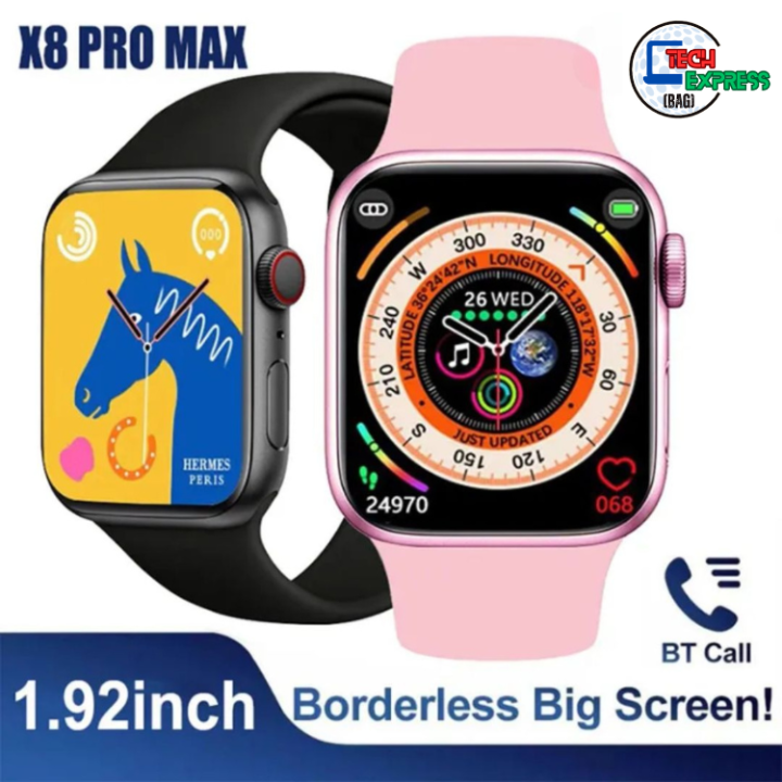 X8 Pro Max IWO 14 Smart Watch 1.92Inch Full Touch Bluetooth Call Sports ...