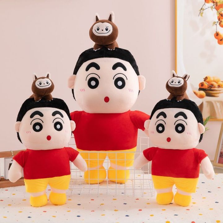 Labubu Doll Toy Stuffed Labubu Crayon Shin Chan Plush Doll Cute Cartoon ...