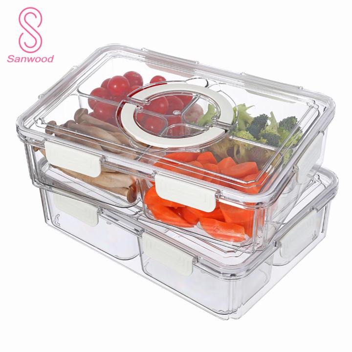 Fridge Storage Box Food Grade Transparent Refrigerator Storage Box with ...