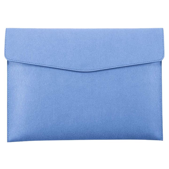 PU Leather A4 File Folder Document Holder Waterproof (Blue) | Daraz.com.bd