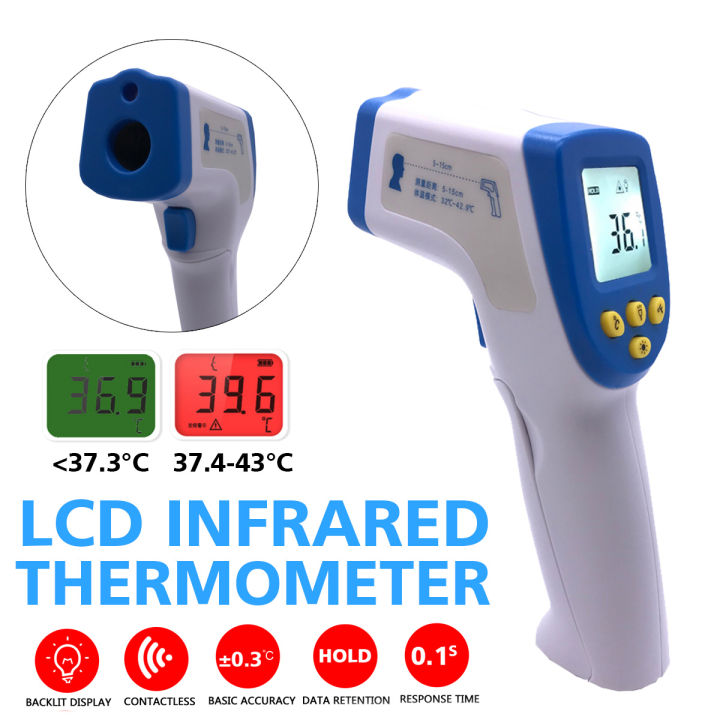 LCD Digital Non-contact IR Infrared Thermometer Forehead Body Temperature Tool | Daraz.com.bd