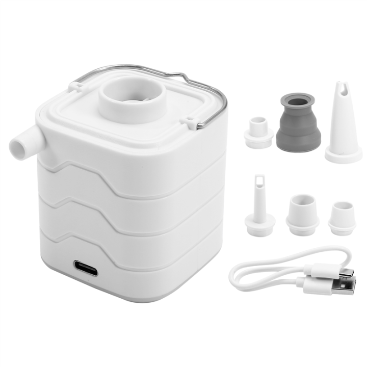 Portable Mini Electric Air Pump for Inflatables USB Rechargeable Air ...