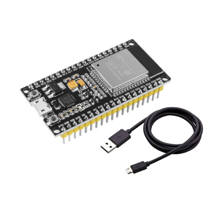 ESP-32 38-Pin DevKitC ESP-WROOM-32 CP2102 WiFi Bluetooth Development ...