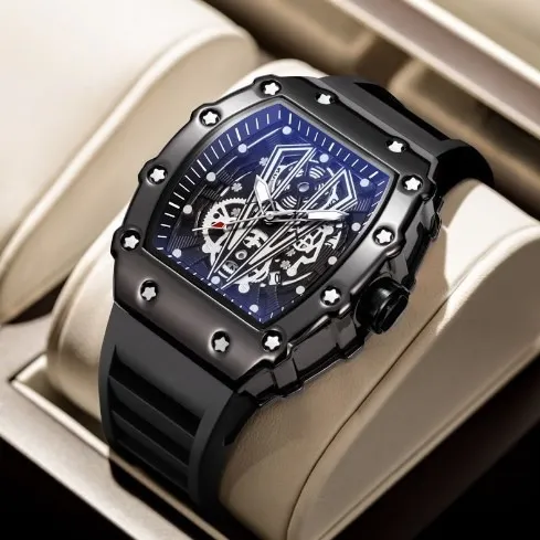 【The-Best】 New Richard -Shaped Men's Watch Automatic Non-Mechanical ...