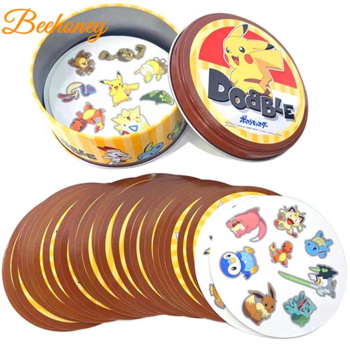 Spot It Game Cartoon Anime Dobble Pokemon Doraemon English Cards Board ...