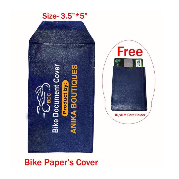 Synthetic Leather and Waterproof Bike Documents Holder for Bikers ...