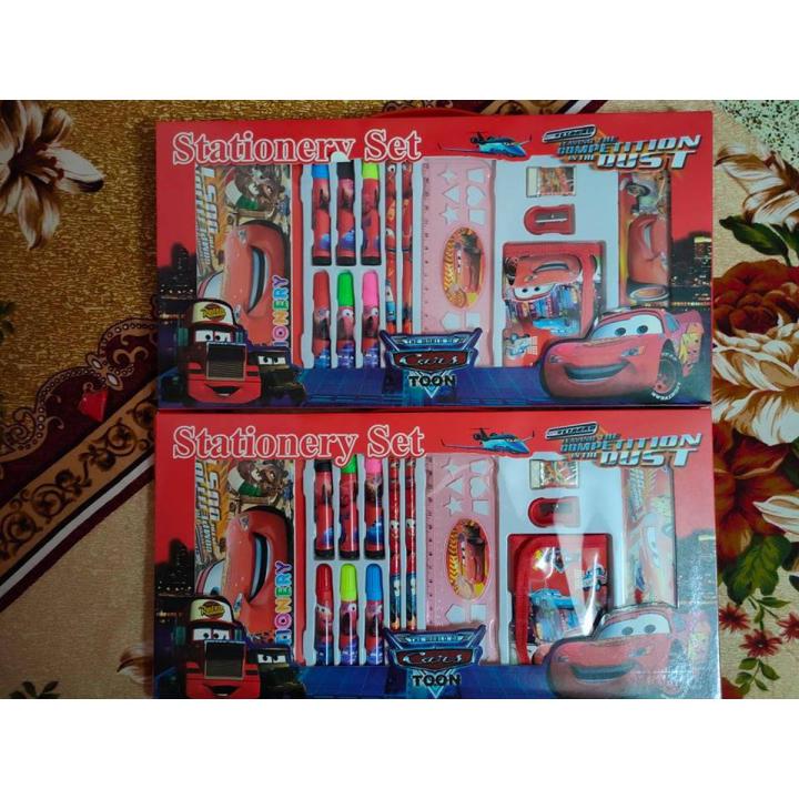 Disney Princess & Spiderman Stationery Set for Kids 7 in 1,Stationary ...