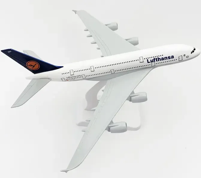 20cm Lufthansa A380 Aircraft Alloy Model plane static simulation ...