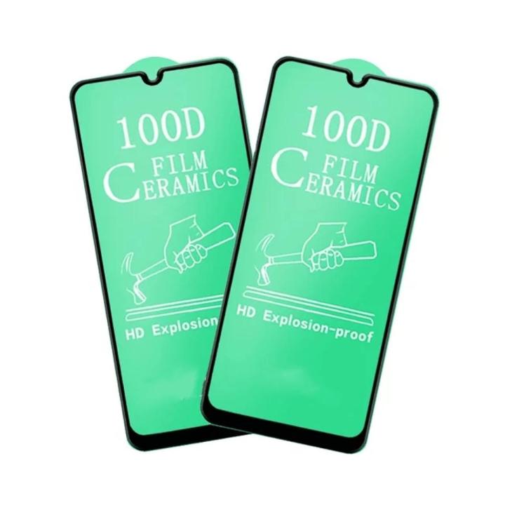 Tecno Spark 4 Film 100D Soft Ceramic Tempered glass Full Glue Cover ...