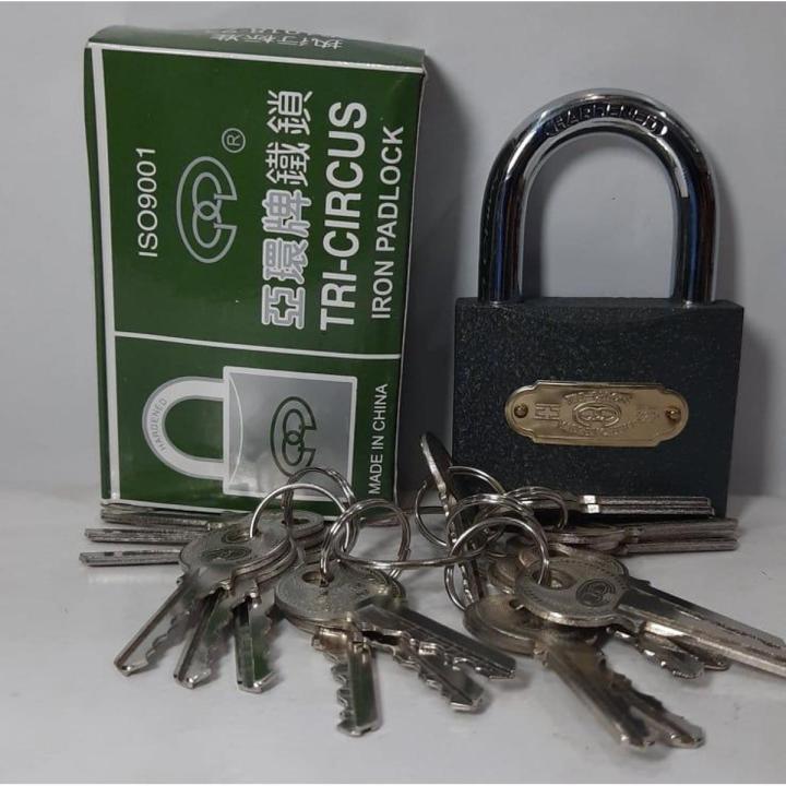 TRI -CIRCUS IRON PAD LOCK 21 key 63 mm | Daraz.com.bd