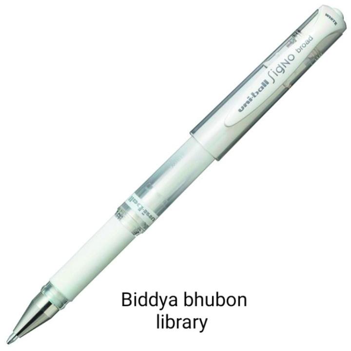 White gel pen uni ball/ highlight pen white color | Daraz.com.bd