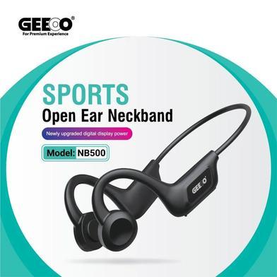 Geeoo NB500 Air Conduction Bluetooth Headphone Sports Open Ear Neckband ...