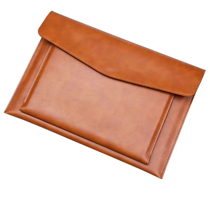 【Special Promotion】 High-quality Leather A4 File Folder Double-layer ...