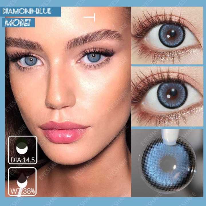KSSEYE Norko Diamond Blue colored lenses with lenses kit for eyes ...