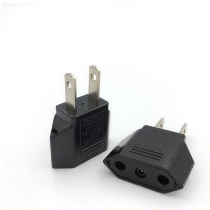EU Euro Europe to US USA Power Jack Wall Plug Converter Travel Adapter ...