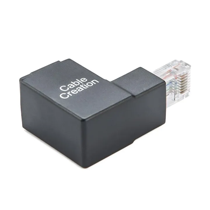 Ethernet Adapter 90 Degree And 270 Degree Rj45 / 8p8c Ethernet Female ...