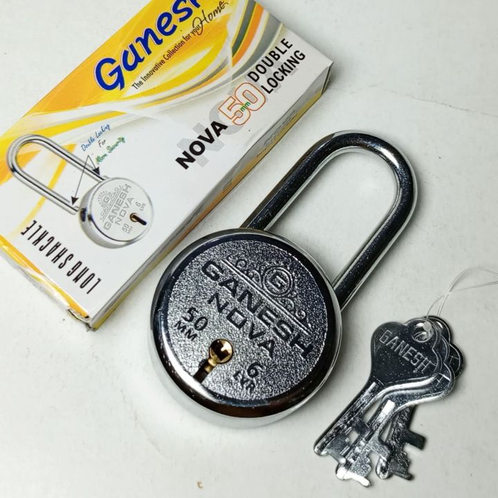 Extra Long Shakel steel Tala 50 mm Padlock for Home & Office. | Daraz ...
