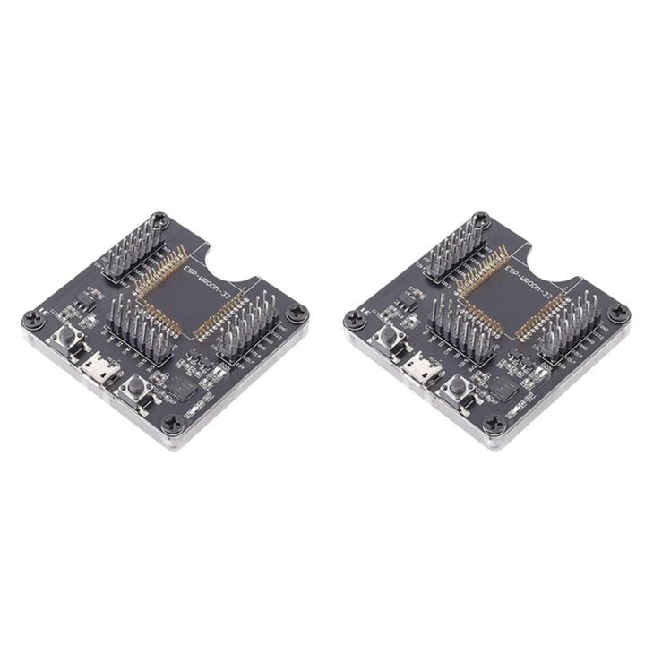 2x Esp Wroom 32 Development Board Test Programmer Socket Downloader Burning Fixture Tool For Esp