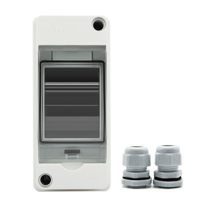 HT-2 IP65 Waterproof Distribution Breaker Box MCB Solar Junction Box ...
