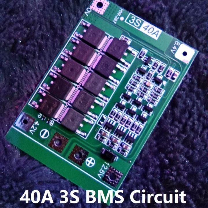 40A 3S BMS Circuit 12V 40A BMS Circuit 12V BMS 40A 11.1V 12.6V 18650 ...