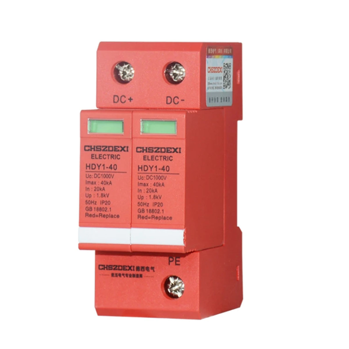 2P 20KA DC 1000V Electric Surge Protector Circuit Breaker Surge ...