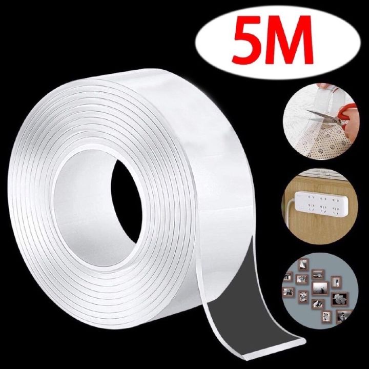 5 meter Magic Tape Nano tape for home storage, washable magic adhesive ...