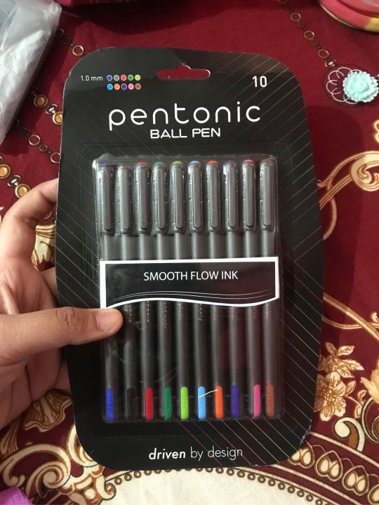 Linc Pentonic 10 Color Smooth Ball Pen Set | Daraz.com.bd