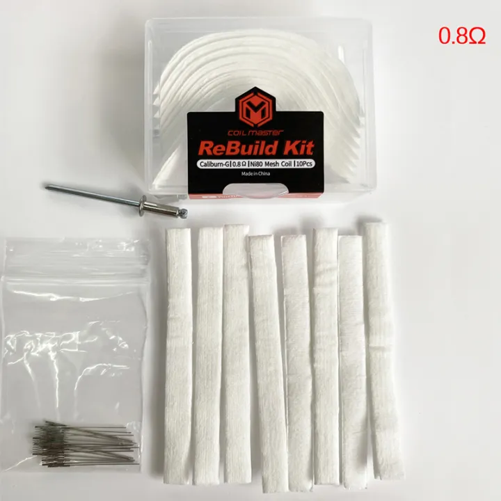 DIY Rebuild Kit for Caliburn-G 0.8/1.0/1.2ohm Mesh Coil Replacement ...