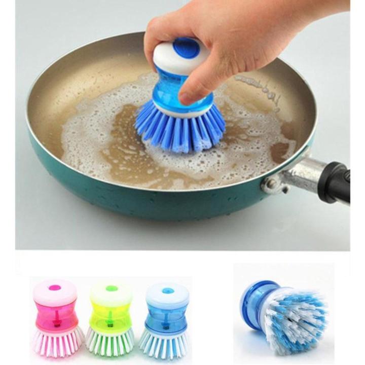 1pc Cute Kitchen Wash Tool Pot Pan Dish Bowl Palm Brush Scrubber ...