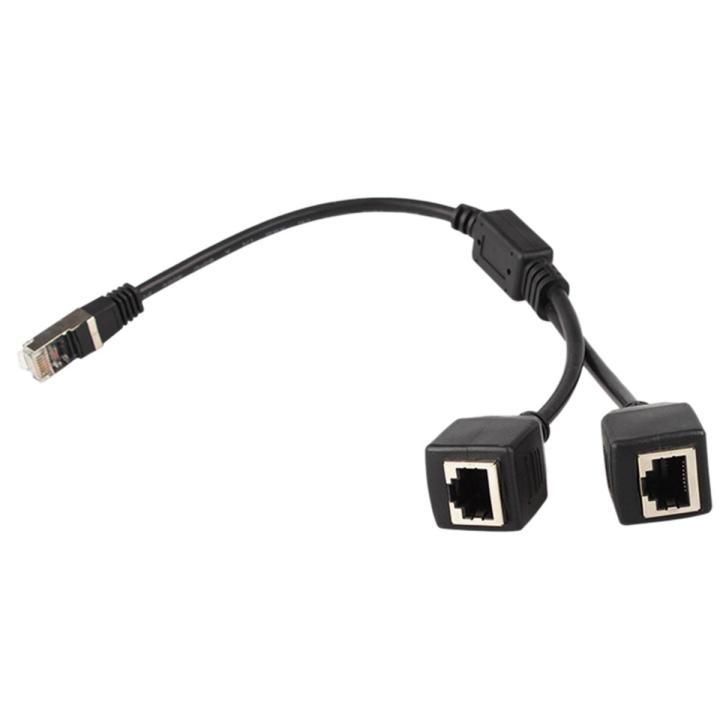 RJ45 Ethernet Splitter Cable,1 Male to 2 Female Ethernet Connector ...
