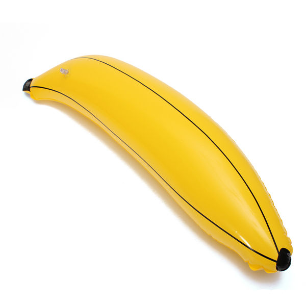 Large 87cm Inflatable Banana PVC Blow up Sports Tropical Fruit Toy Kids ...