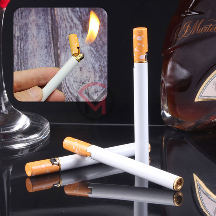 Creativity Metal Cigarette Shaped Lighters Free Grinding Wheel Pocket ...
