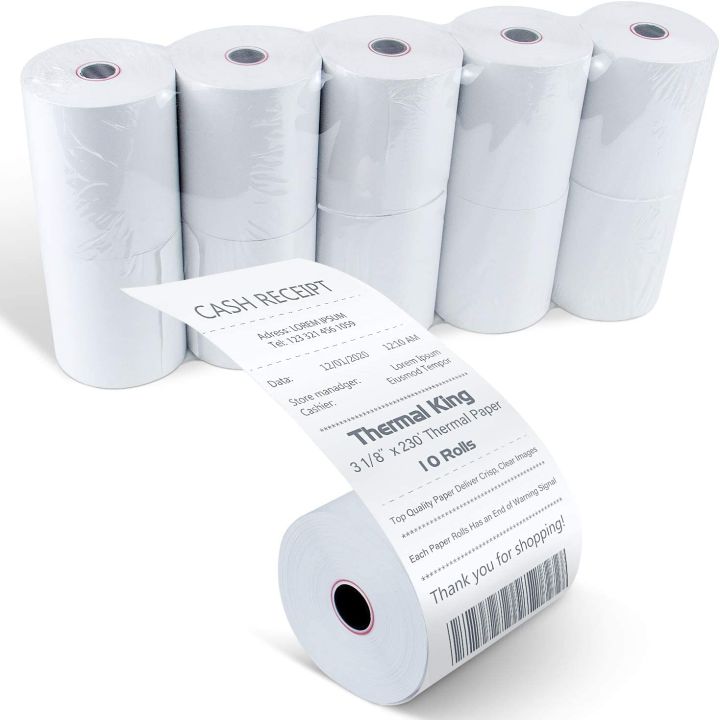 80mm*56mm 10pcs Thermal POS Paper Roll | Cash Register POS Receipt ...