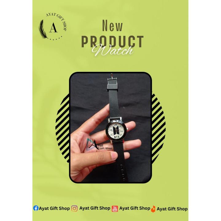 KPOP BTS Watch Women's Quartz Roll Quartz Hands watch Bts Watch For Bts ...