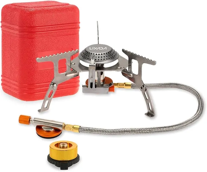 Mini Outdoor Gas Stove Camping Jet Gas Burner Collapsible Split Stove ...