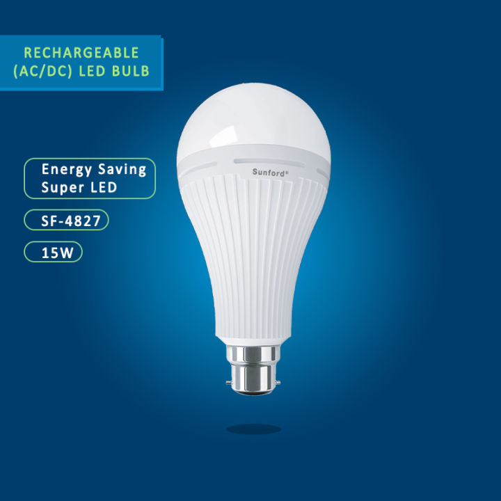 Rechargeable AC DC Light LED Bulb SF-4827-15W AC/DC - 1 Piece | Daraz ...