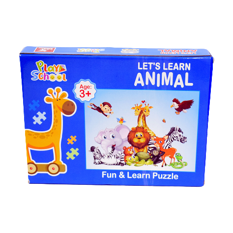 Funskool Learn Animal Puzzle for Kids - 64 Puzzles | Daraz.com.bd