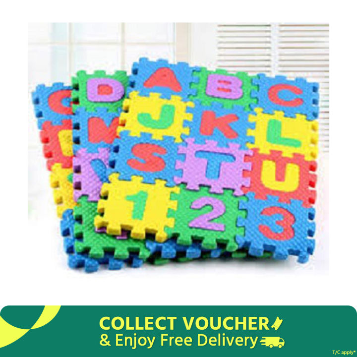 36Pcs Puzzle Mat Children Alphabet Numbers Puzzles Crawling Foam Floor ...
