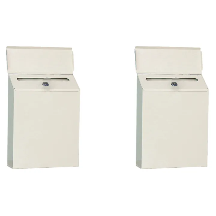 2X Mailbox Office Mailboxes Mail Boxes Outdoor Wall Mounted Mailbox ...