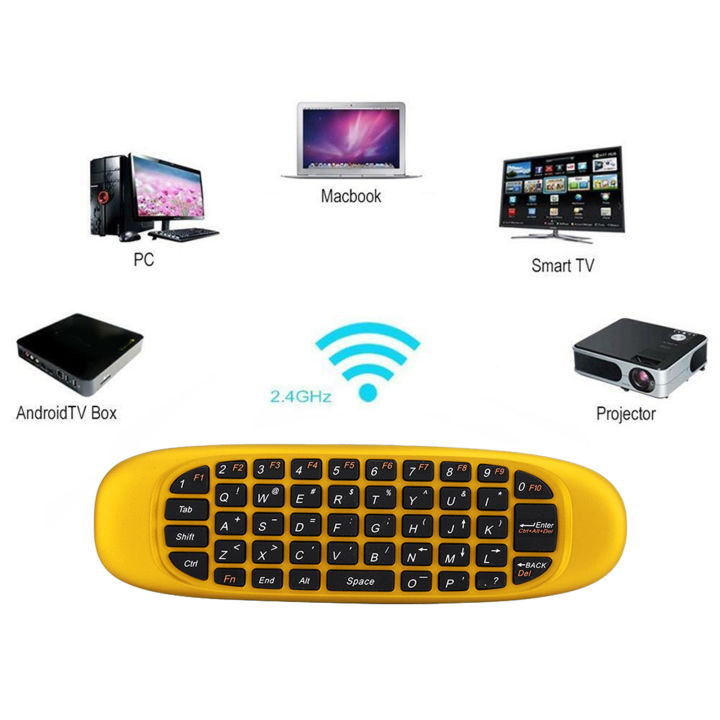 2.4G Wireless Keyboard Six Axis Gyroscope and Remote Control for ...