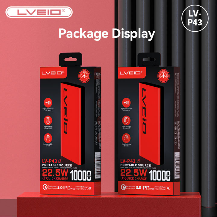 LVEIO LV-P43 Power Bank Battery Capacity 10000 mAh | Daraz.com.bd