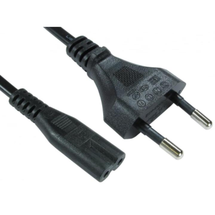 2 - Pin AC Power cable Cord - Black | Daraz.com.bd