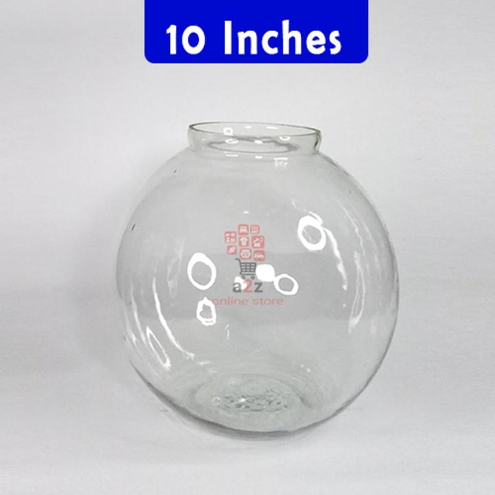 10 inches Fish Glass Bowl | Bangla Fish Jar | Deshi Jar for Small Fish ...