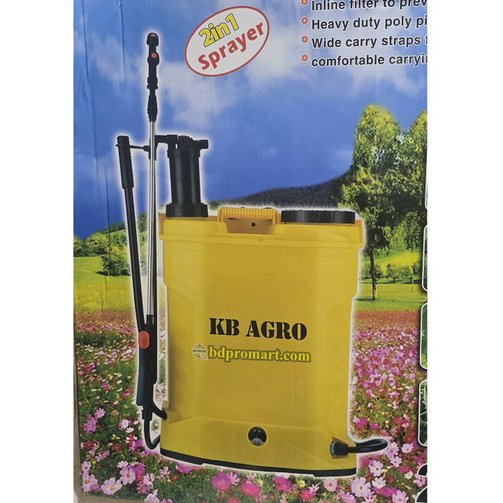 20L Rechargeable Backpack Sprayer KB Agro - Agriculture Garden & Farm ...