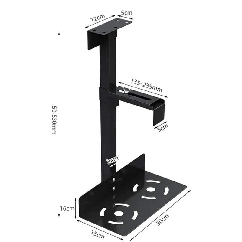 Universal PC Case Holder Under Desk Wall Side Mount CPU Stand ...