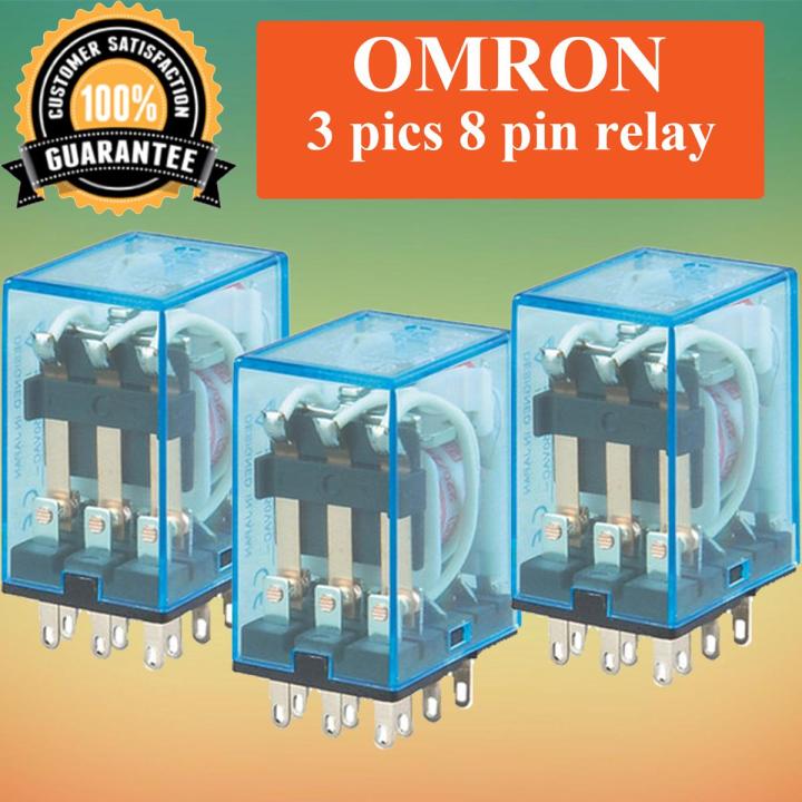 3 Pieces AC 220V/240V 5A Coil 8Pin DPDT Power Electromagnetic Relay ...