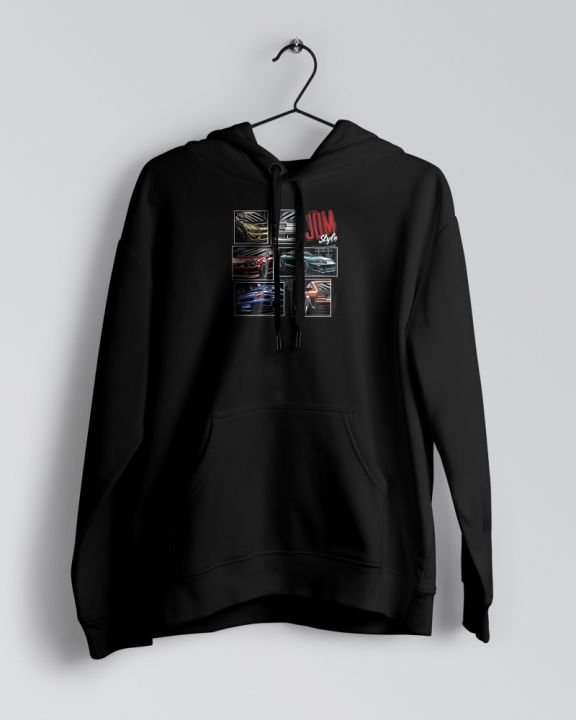 JDM Style- Cars Black Hoodie for Men & Women by Primpy Clothing | Daraz ...