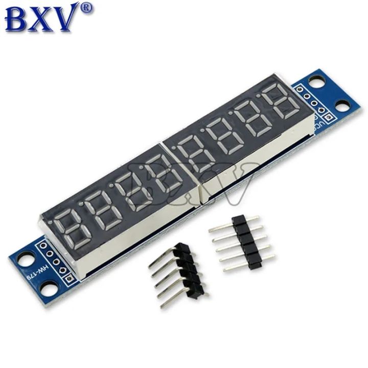 WAVTZT Board MAX7219 LED Dot Matrix 8 Digit Digital Tube Display Control Module 3.3V 5V ...