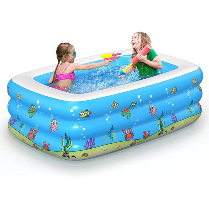 Premium Intex 130 cm Inflatable Baby Bath Tub Swimming Pool | Daraz.com.bd