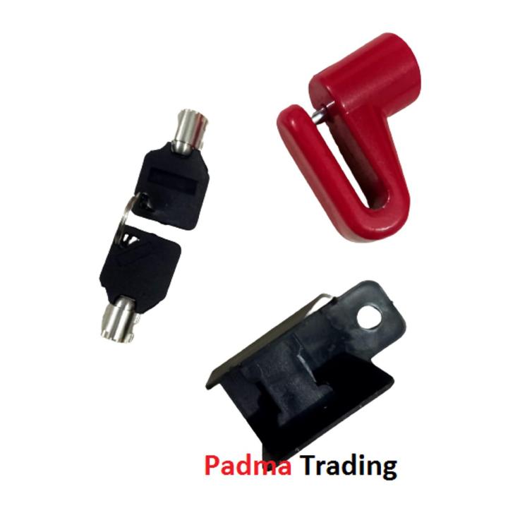 Moto Lock- Motorcycle or bicycle Disc Lock. Hydraulic lock . Red ...